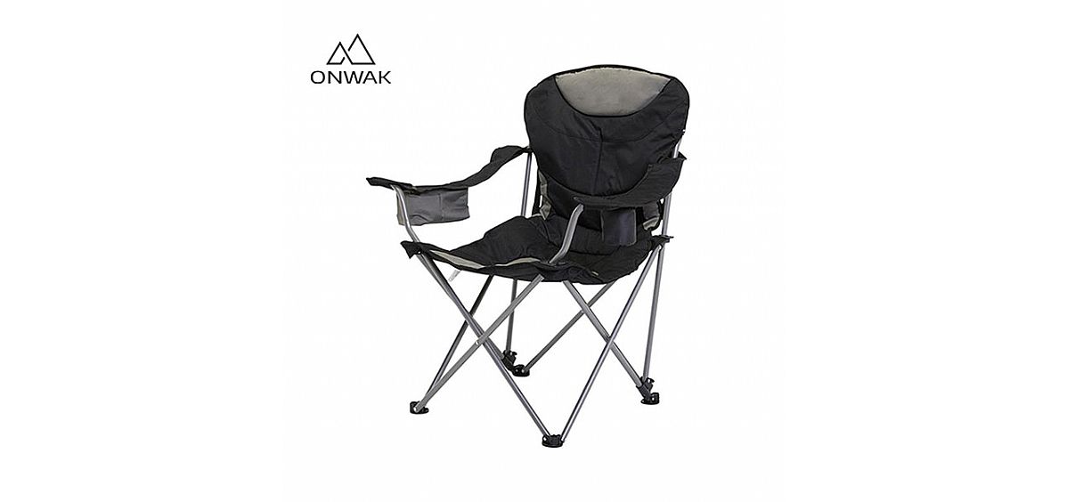 Quad Camping Folding Chair with Armrest